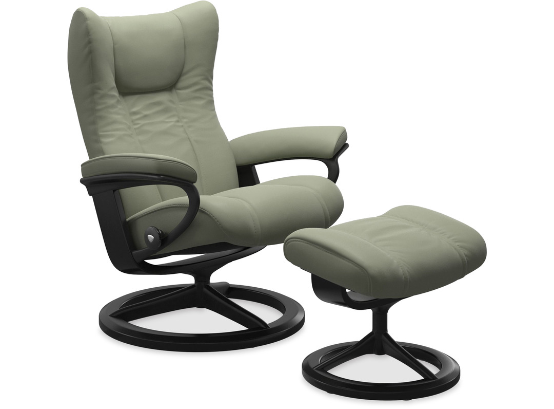 Stressless® Wing Medium Leather Recliner - Danske Mobler